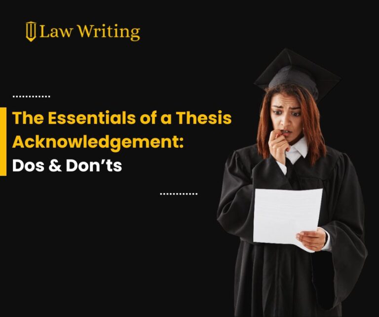 The Essentials of a Thesis Acknowledgement: Dos and Don’ts
